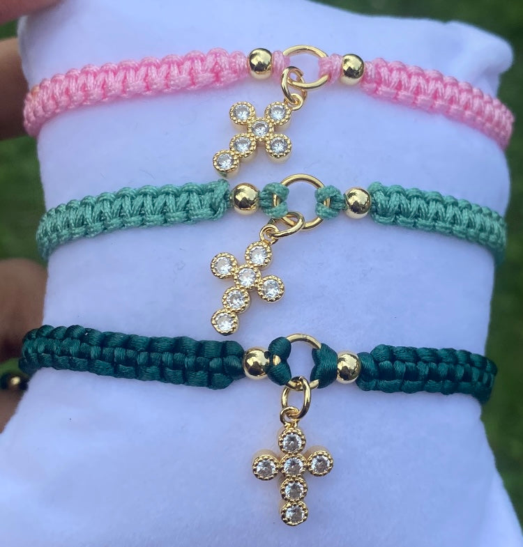 Circle Simple Cross Bracelets – Evelyns Original